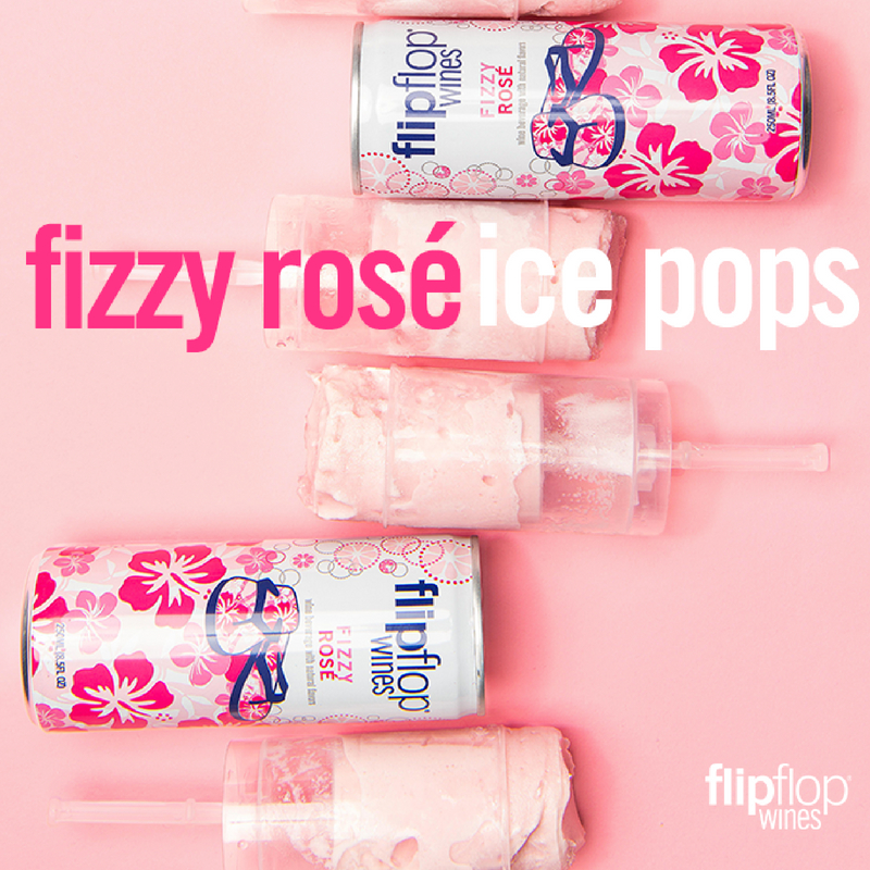 Fizzy Rosé Ice Pops - Flipflop